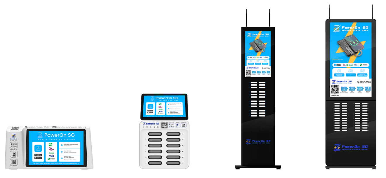 Mobile Portable Charging Station Rental | Shared PowerBank | PowerOn SG